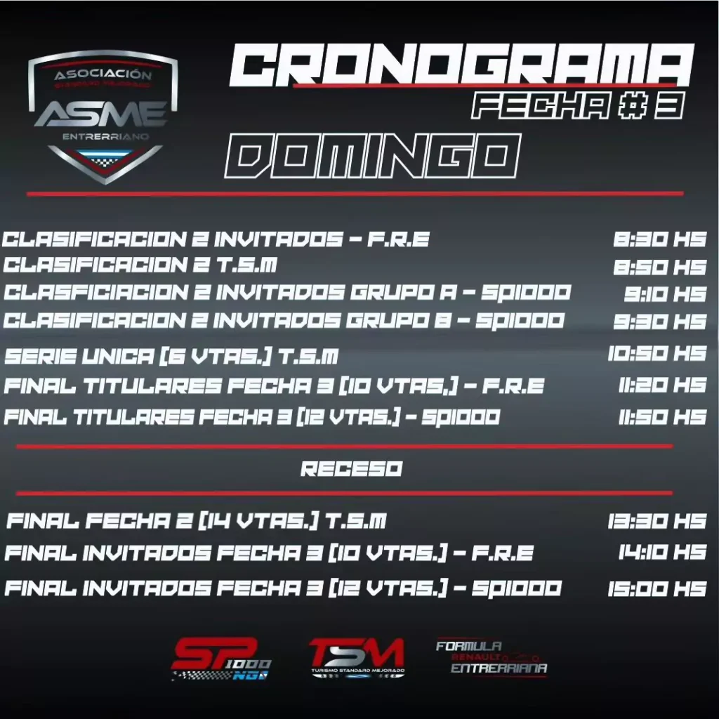 SP, FRE y TSM, a «solas», pero con invitados en Paraná – Acelerando ...